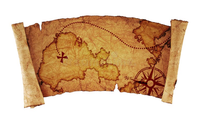 Old treasure map stock illustration. Illustration of mystery - 13166133