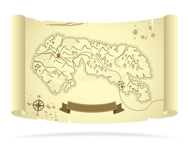 Old Paper Empty Treasure Map Stock Illustrations – 1,272 Old Paper ...