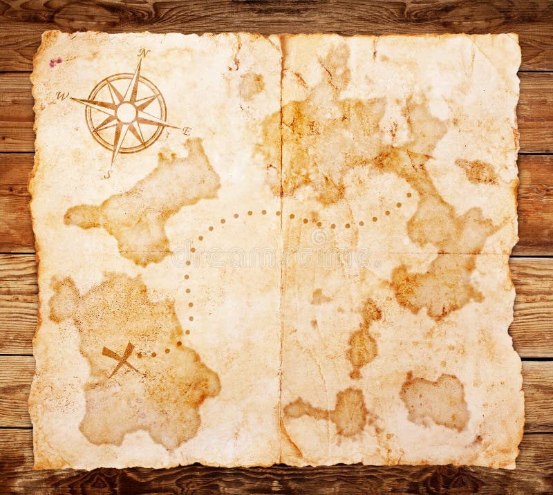 Old treasure map stock photo. Image of treasure, fight - 21650970