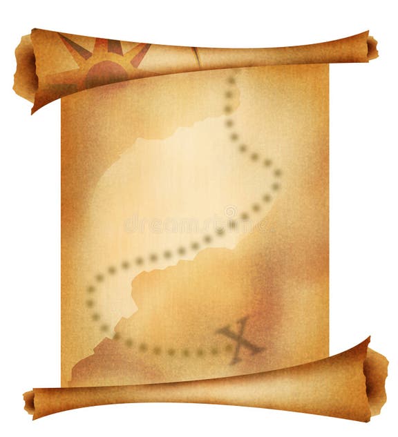 Old treasure map stock illustration. Illustration of brown - 3292102