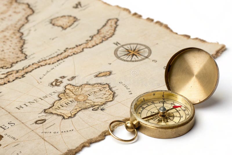 Old Map Compass Clip Art