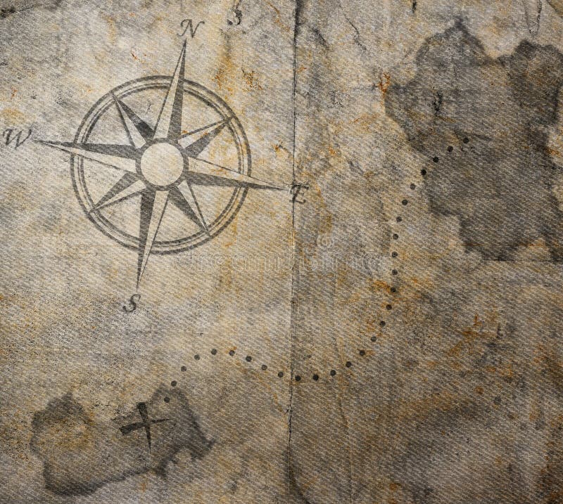 Old treasure map stock image. Image of grunge, parchment - 31964955