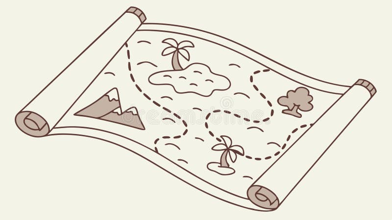 Treasure Map Scroll, Adventure, Pirate Map, Ancient Paper, Fantasy ...