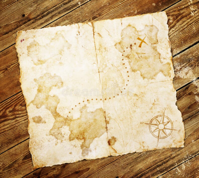 Old treasure map stock illustration. Illustration of fight - 13094673