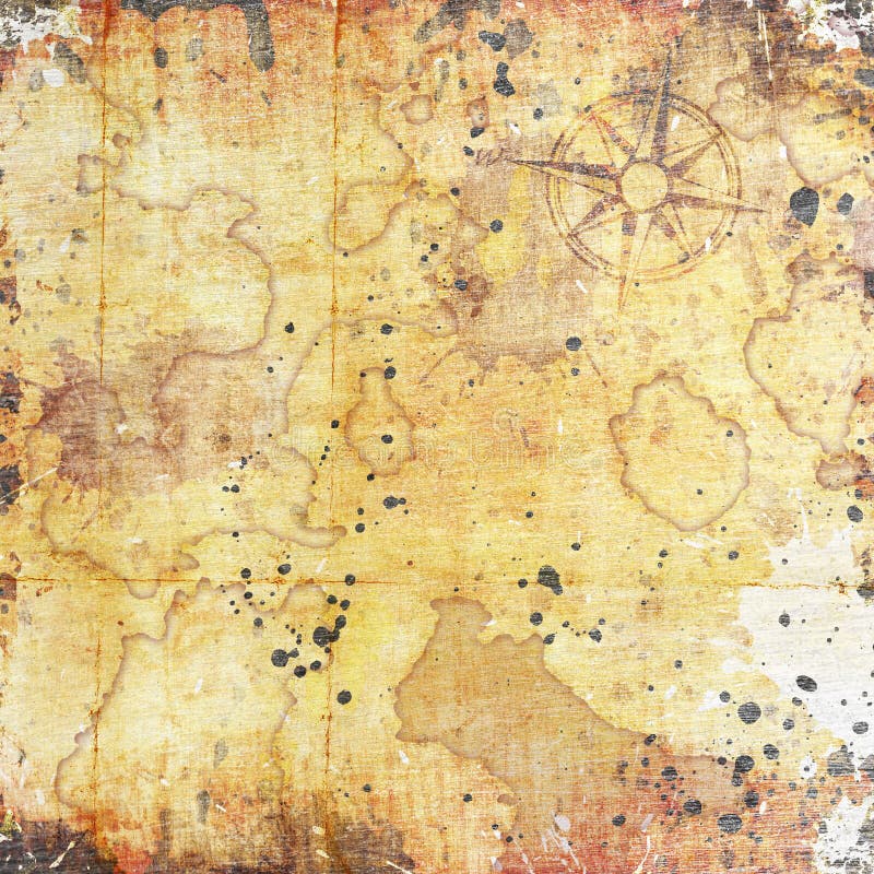 Old treasure map stock illustration. Illustration of navigation - 45107880