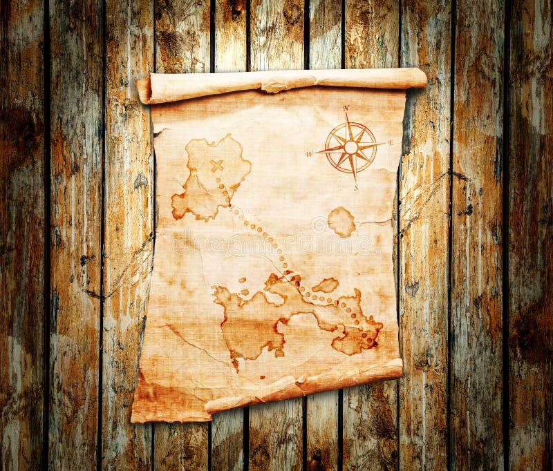 Old treasure map stock photo. Image of document, navigate - 41190652