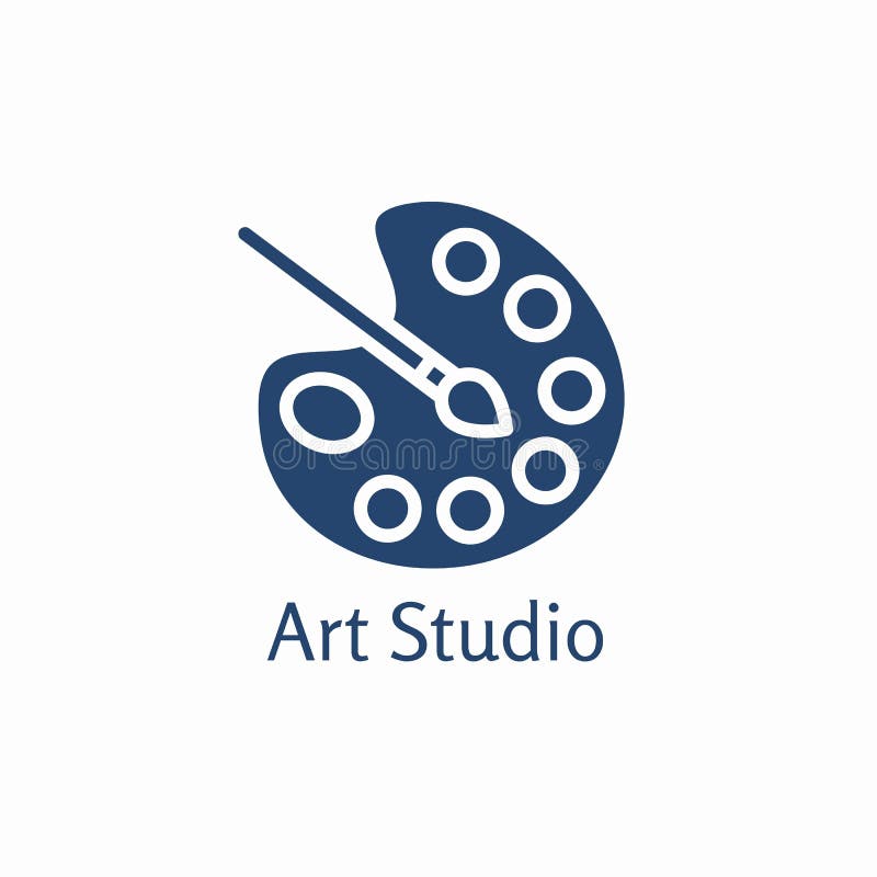 Art studio logo design stock illustration. Illustration of creative ...