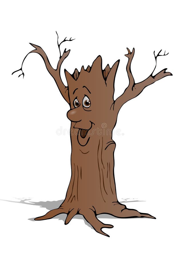 Old tree stock illustration. Illustration of lonely, simplicity - 28195261