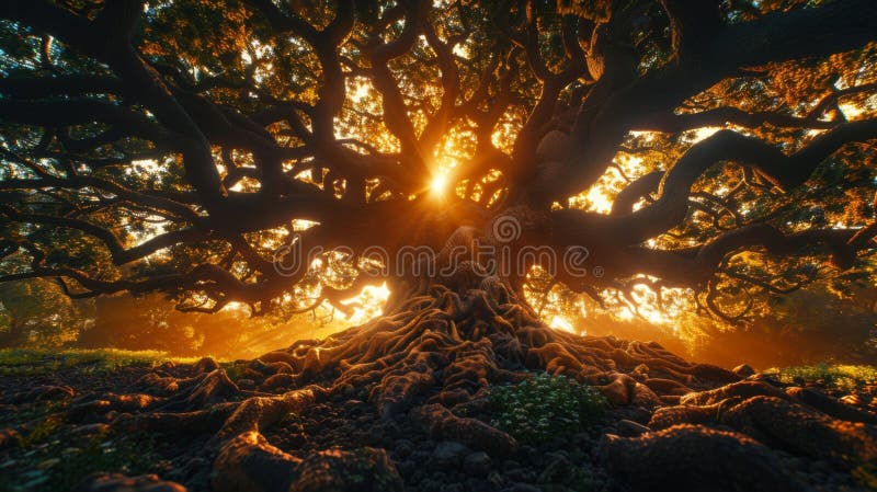 An Old Tree with Deep Roots Signifying the Lasting Impact of Our ...