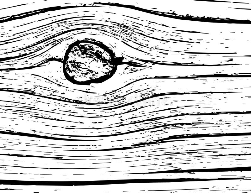 Old tree with a knot stock vector. Illustration of pattern - 92122754