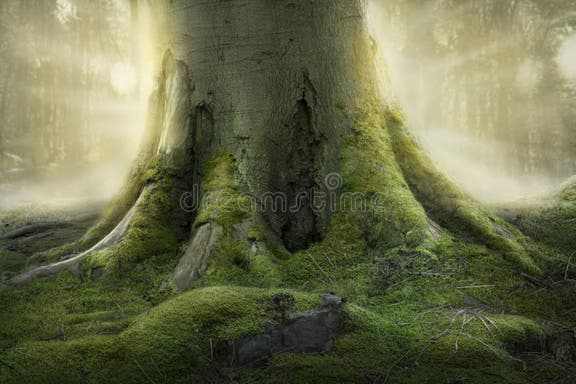 Old Tree Roots stock photo. Image of life, moss, naature - 25659066
