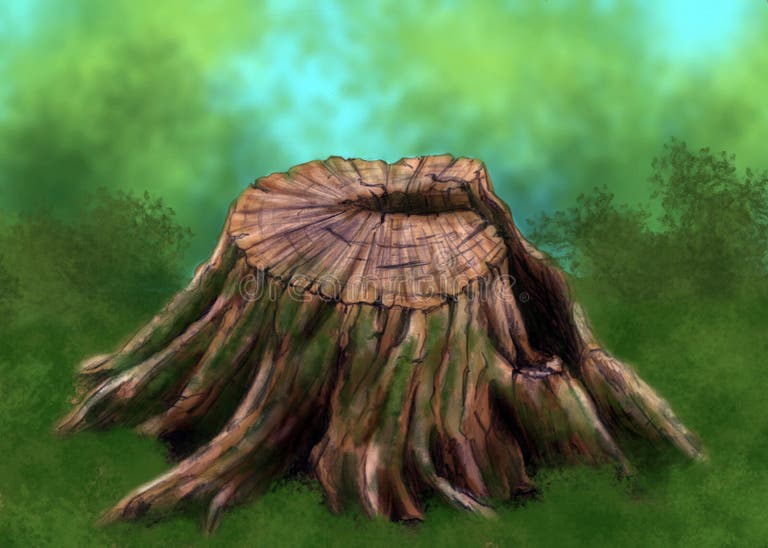 Old Tree Stump Sketch Stock Illustrations – 513 Old Tree Stump Sketch ...