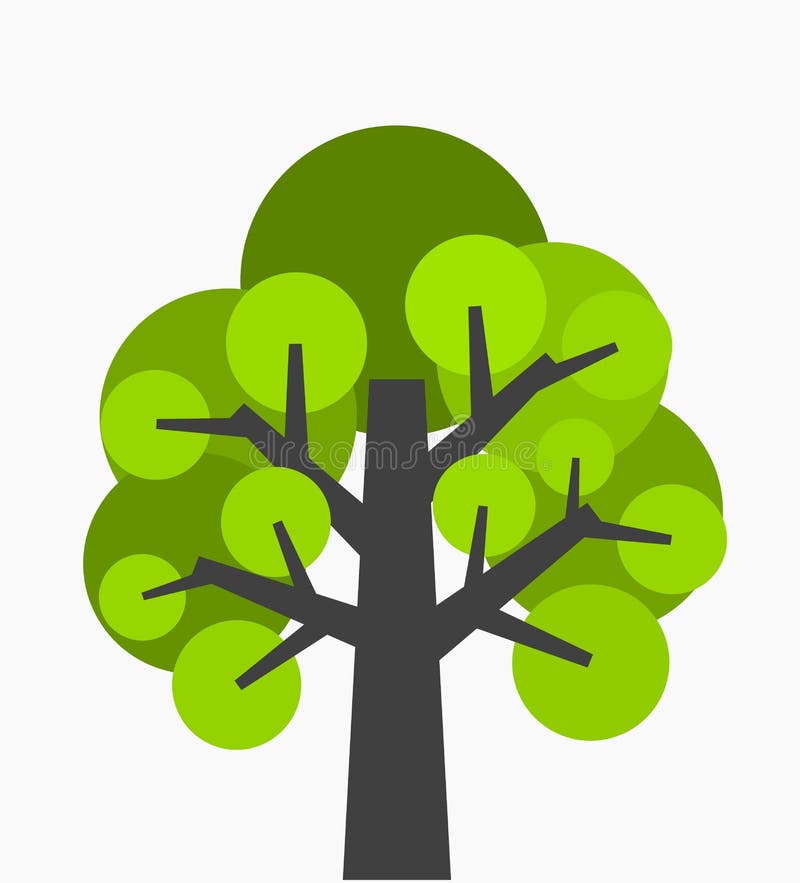 Old tree stock vector. Illustration of environment, huge - 54632407