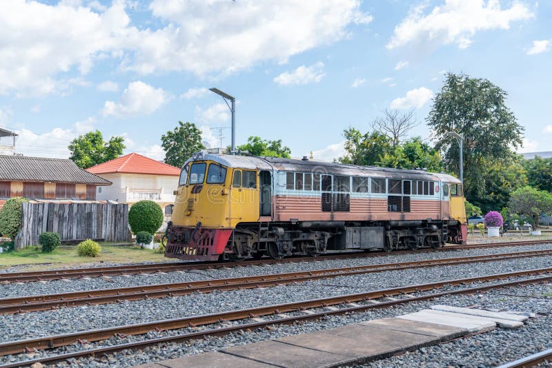 The Old Trin Park at Station Wait for Maintenance Stock Photo - Image ...