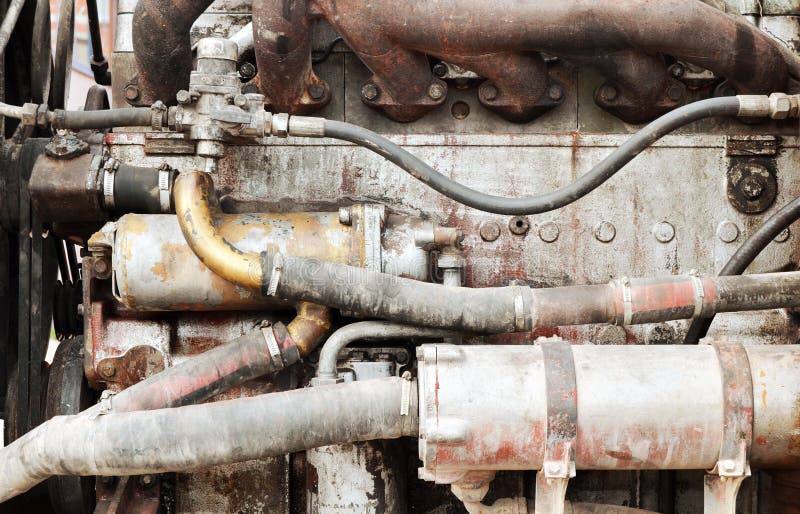 Old truck engine stock photo. Image of steel, component - 98297072