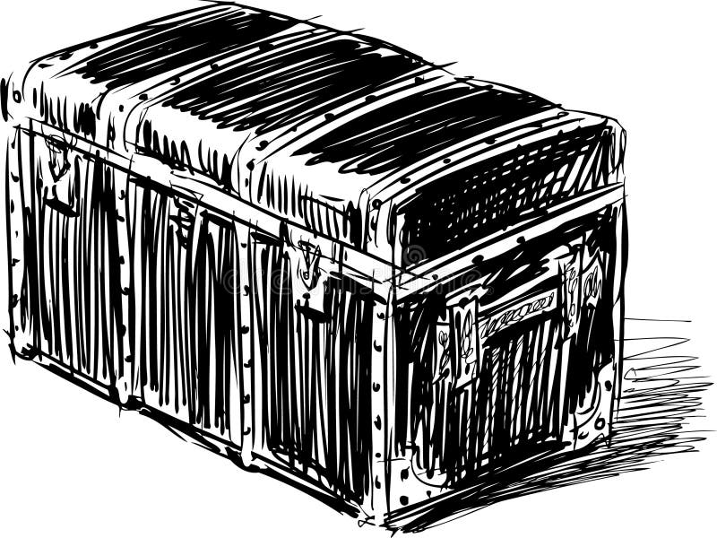 Old chest stock vector. Illustration of century, vintage - 30326640