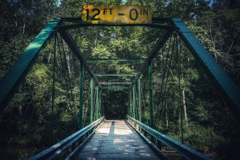 Old Truss Bridge at a Delaware Water Gap in New Jersey Stock Image ...