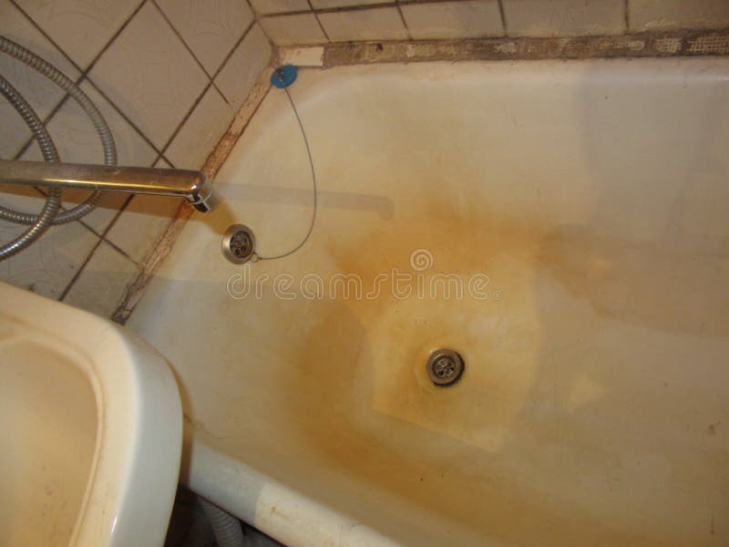 Rusty coating on the bath stock photo. Image of bath - 171697498