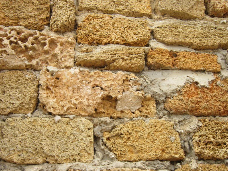 Old Tuff Wall for Background and Design. II Stock Image - Image of ...