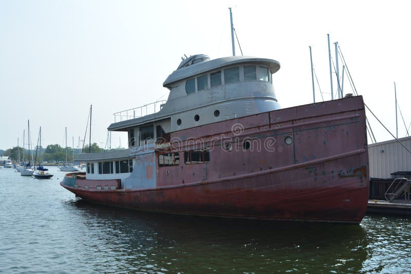 Old tug boat stock photo. Image of harbor, nautical, water - 59474012