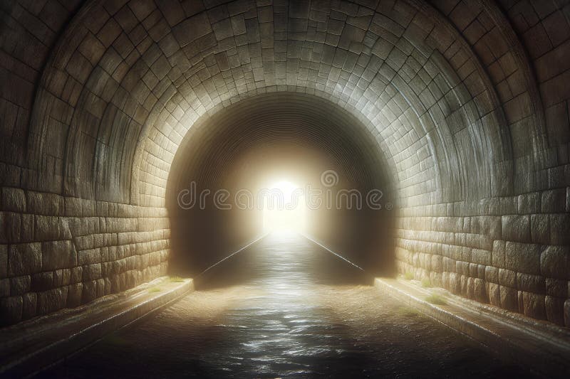 An Old Tunnel with a Light at the End, Symbolizing Hope and New ...