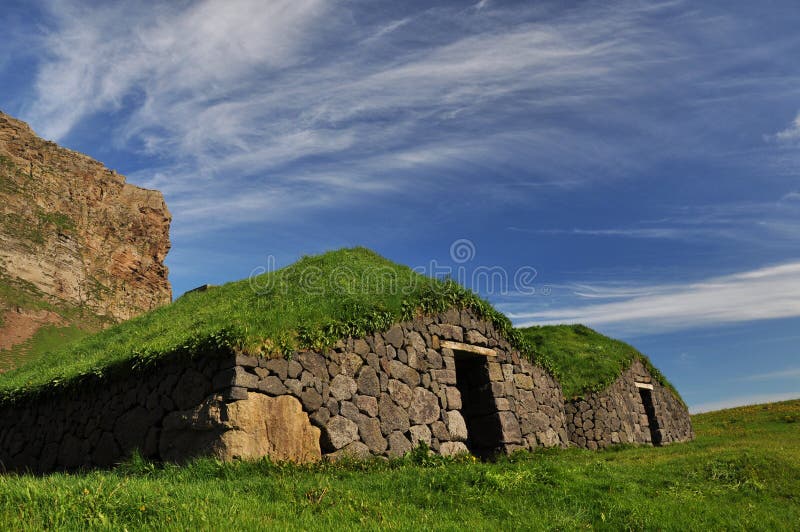 Old Turf Covered House, Iceland Stock Photo - Image of house, building ...