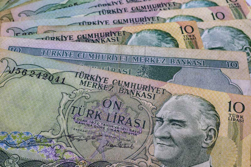 Old Turkish Banknotes Not in Use Stock Image - Image of foreign ...