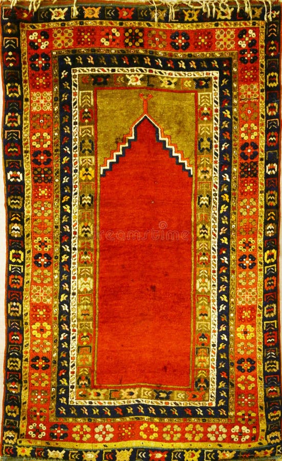 Old Turkish Carpet for Praying Stock Photo - Image of pray, praying ...
