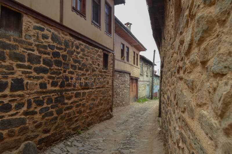 Old Turkish Town at Bursa City Stock Photo - Image of town, house ...