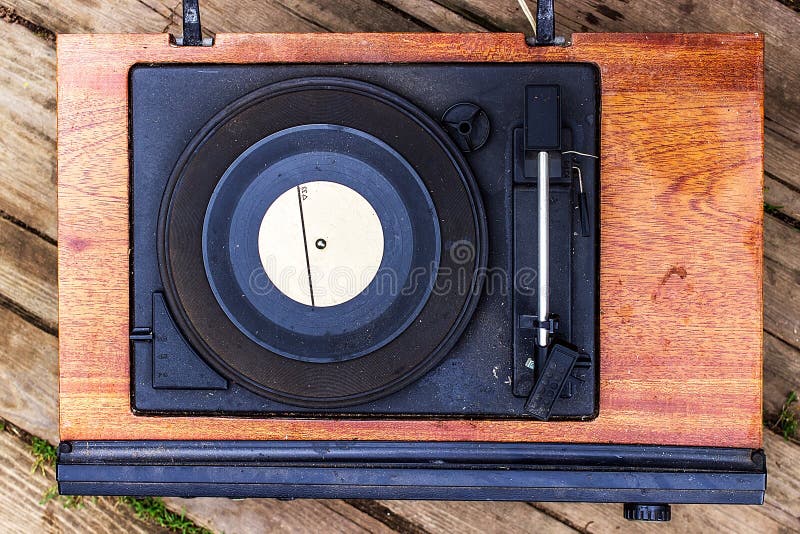 Old turntable stock photo. Image of music, playing, audio - 56635944