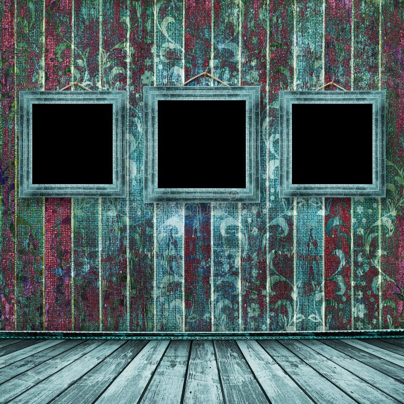 Old Turquoise Frames Victorian Style Stock Image - Image of floral ...