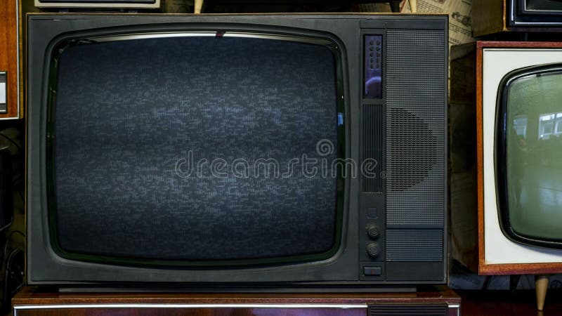 Old TV with Grey Interference Screen. Static Noise of 80s Retro Tv ... Old TV with Grey Interference Screen. Static Noise of 80s Retro Tv ...