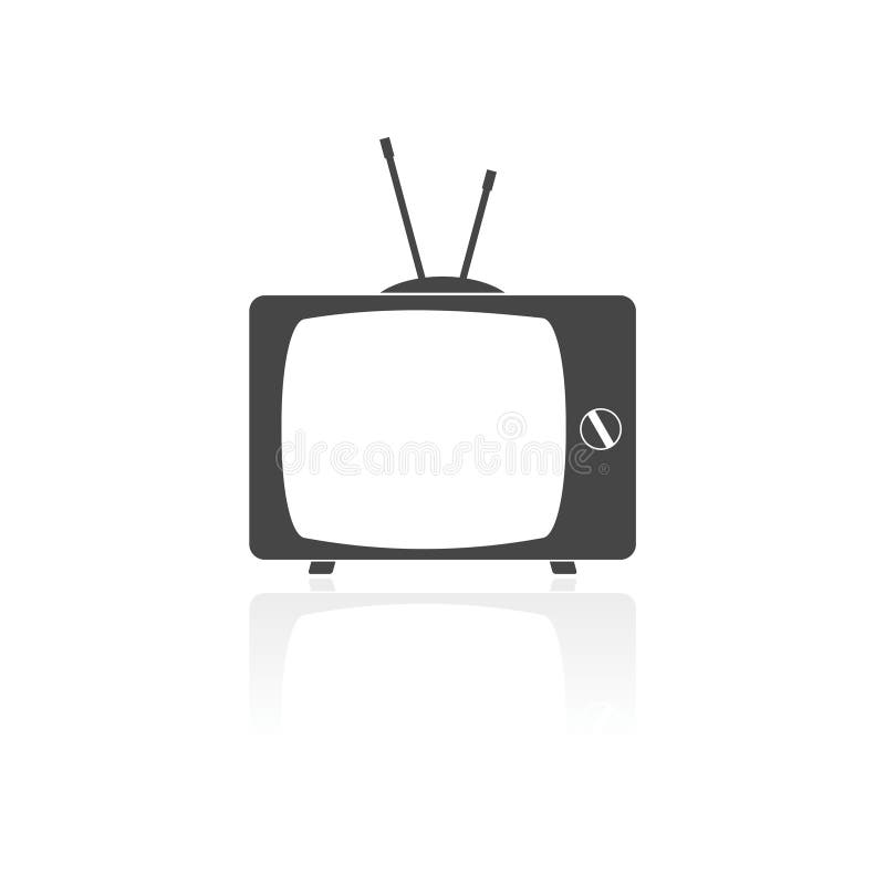 Old TV icon stock vector. Illustration of equipment - 101720953