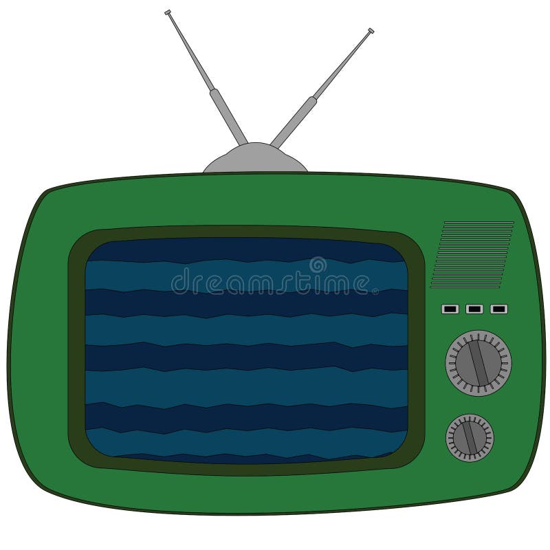 Old TV. Raster #1 #1 stock illustration. Illustration of style - 43133662