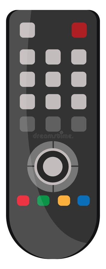 TV remote, icon stock vector. Illustration of flat, electronics - 261379580