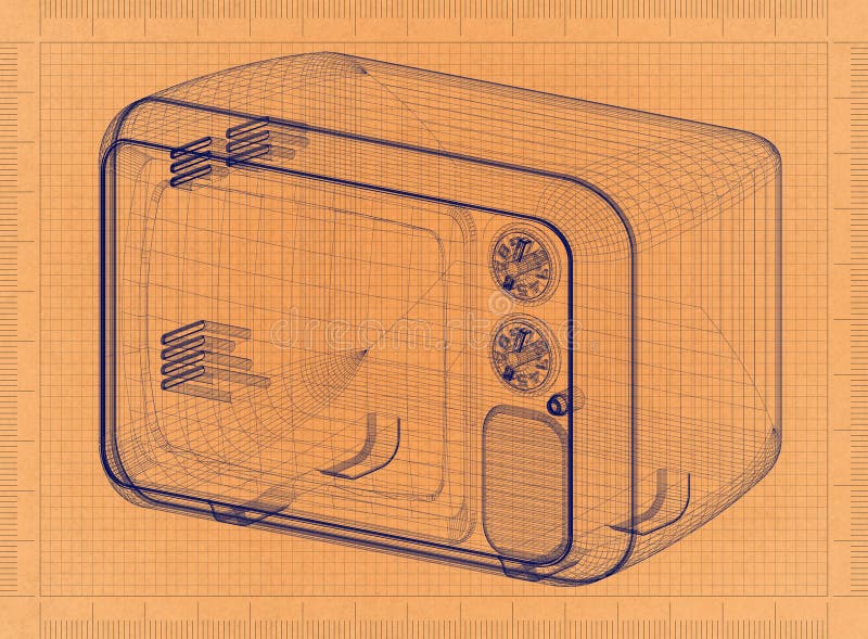 196 Retro Television Sketch Stock Photos - Free & Royalty-Free Stock ...