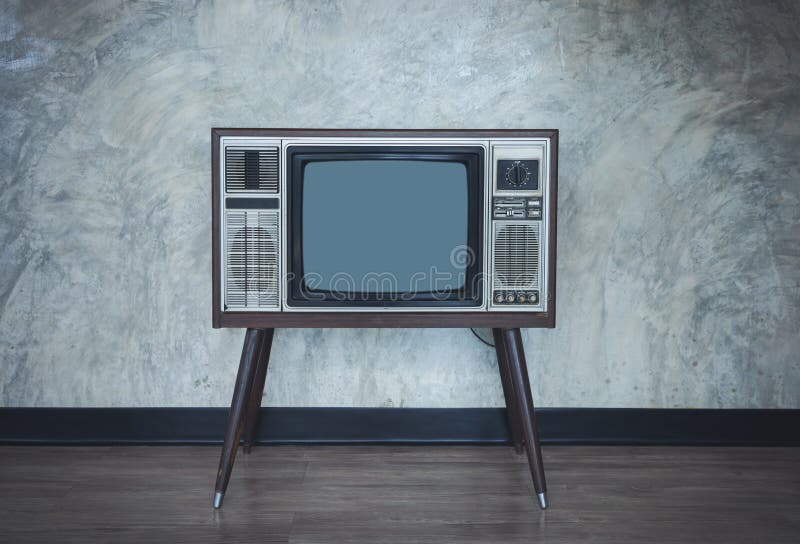 Old TV stock photo. Image of technology, room, channel - 180736518