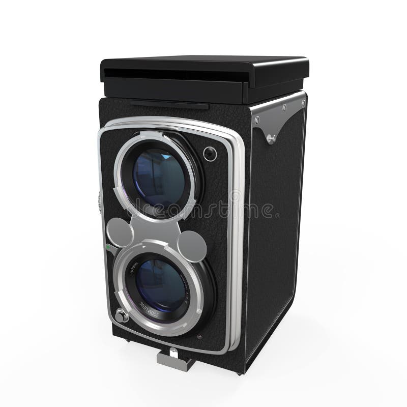 Twin lens reflex camera stock vector. Illustration of focus - 199173249