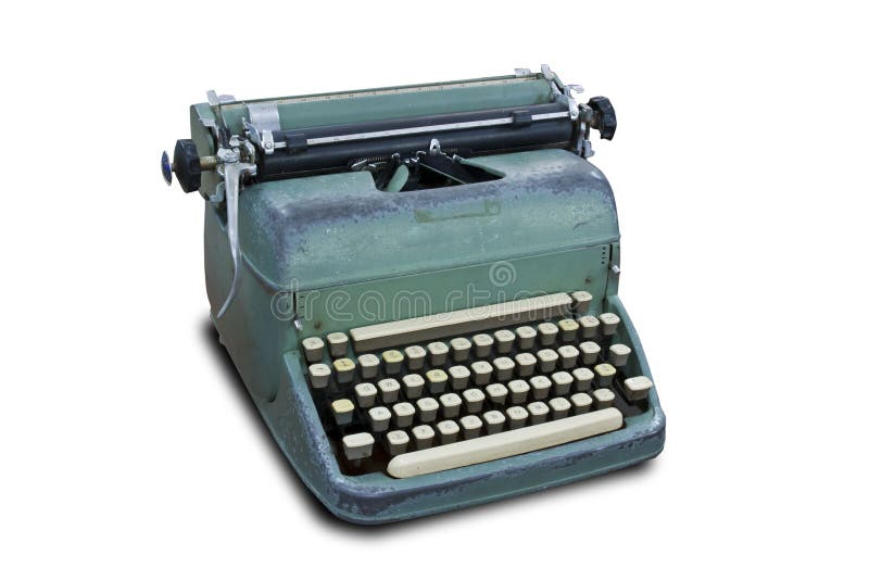 Old vintage typewriter stock image. Image of metallic - 17709987