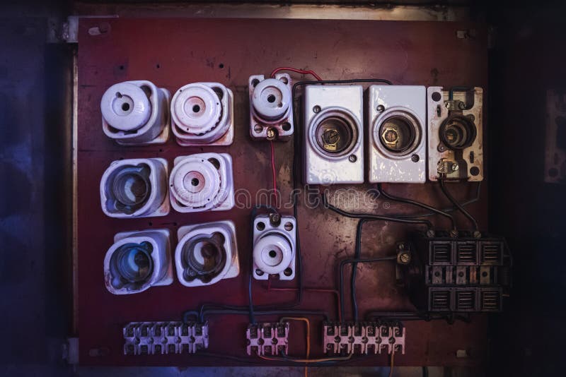 Old type of fuses stock image. Image of power, electrical - 253911641