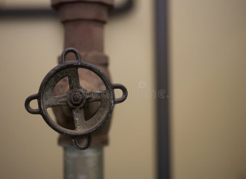 Old type steam faucet stock photo. Image of industrial - 46605064