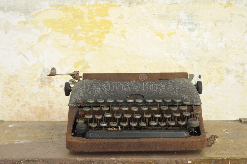 Old type writing machine stock image. Image of tool, device - 18660801