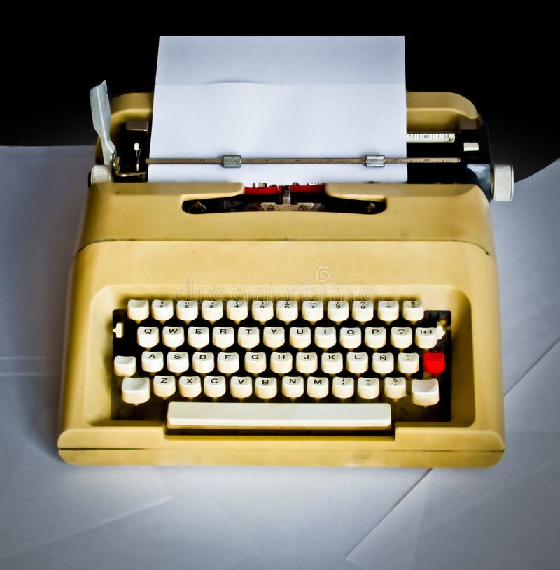 Old typewriter stock photo. Image of classic, manual - 28049292