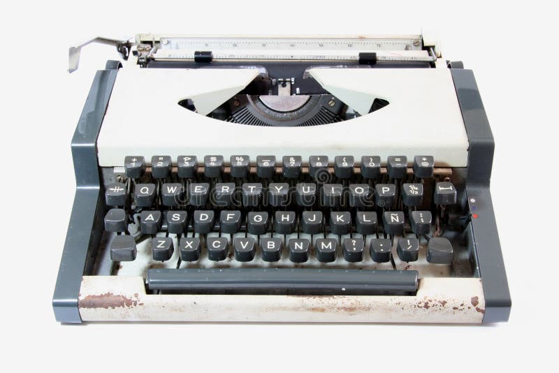 Old typewriter stock photo. Image of rusty, retro, number - 3378504