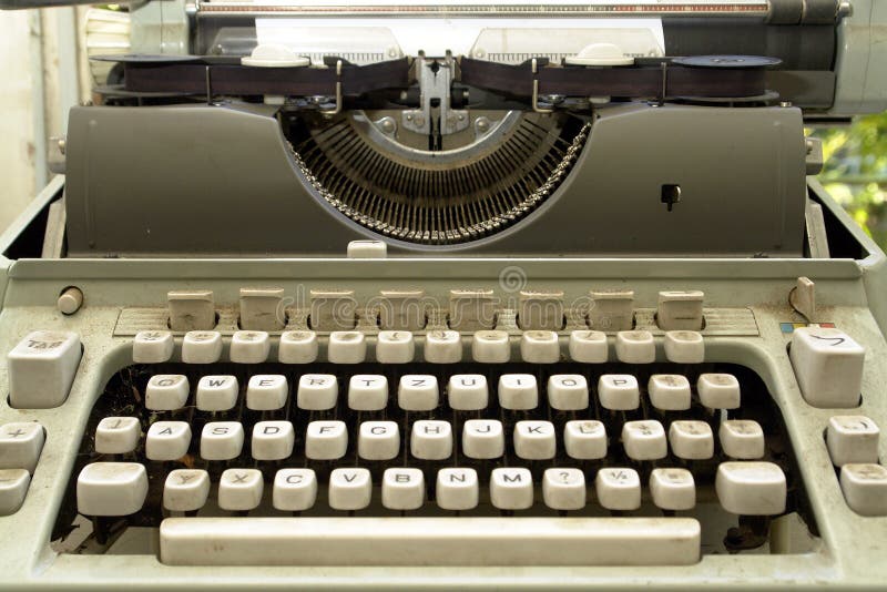 Old Typewriter stock image. Image of office, lead, close - 3402509