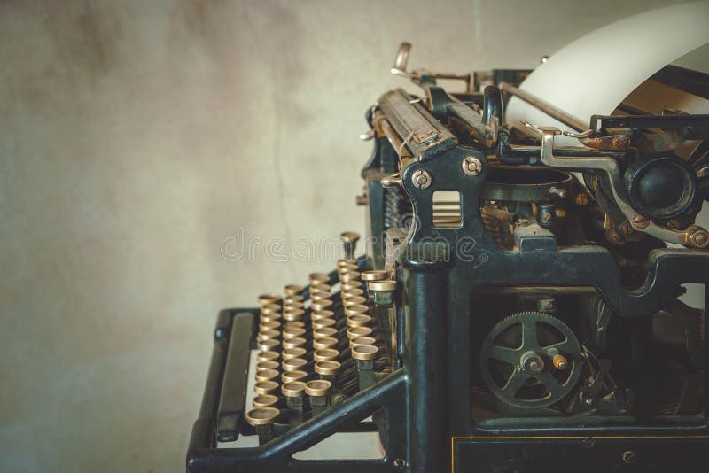 Old typewriter stock photo. Image of correspondence, mechanism - 60023814