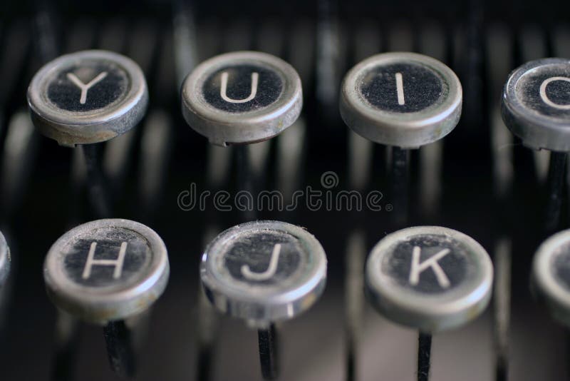 Old typewriter keys stock photo. Image of communication - 12777756