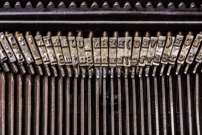 Typewriter letters stock image. Image of typewriter, letters - 52123551