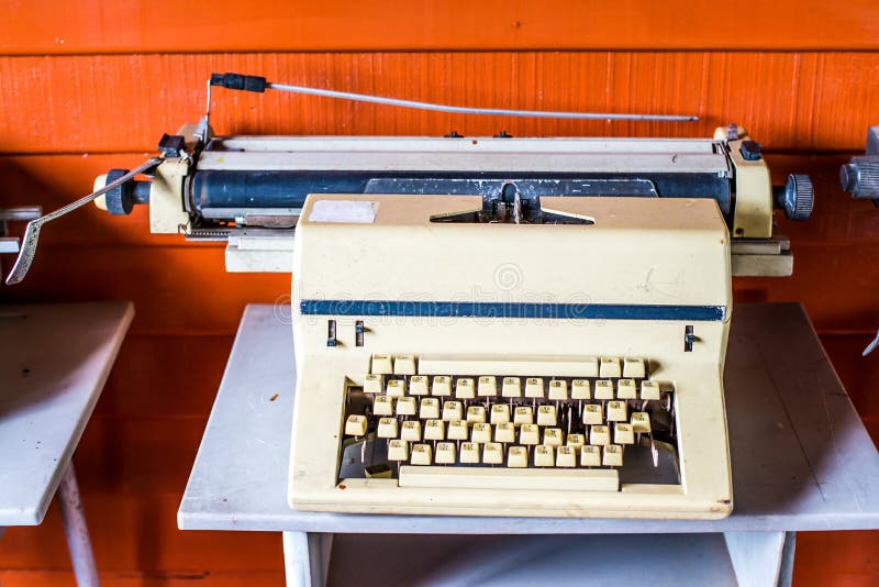Old Typewriter Machine Detail Stock Photo - Image of retro, nostalgia ...