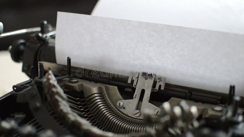 Vintage typing machine stock photo. Image of macro, medium - 213748846